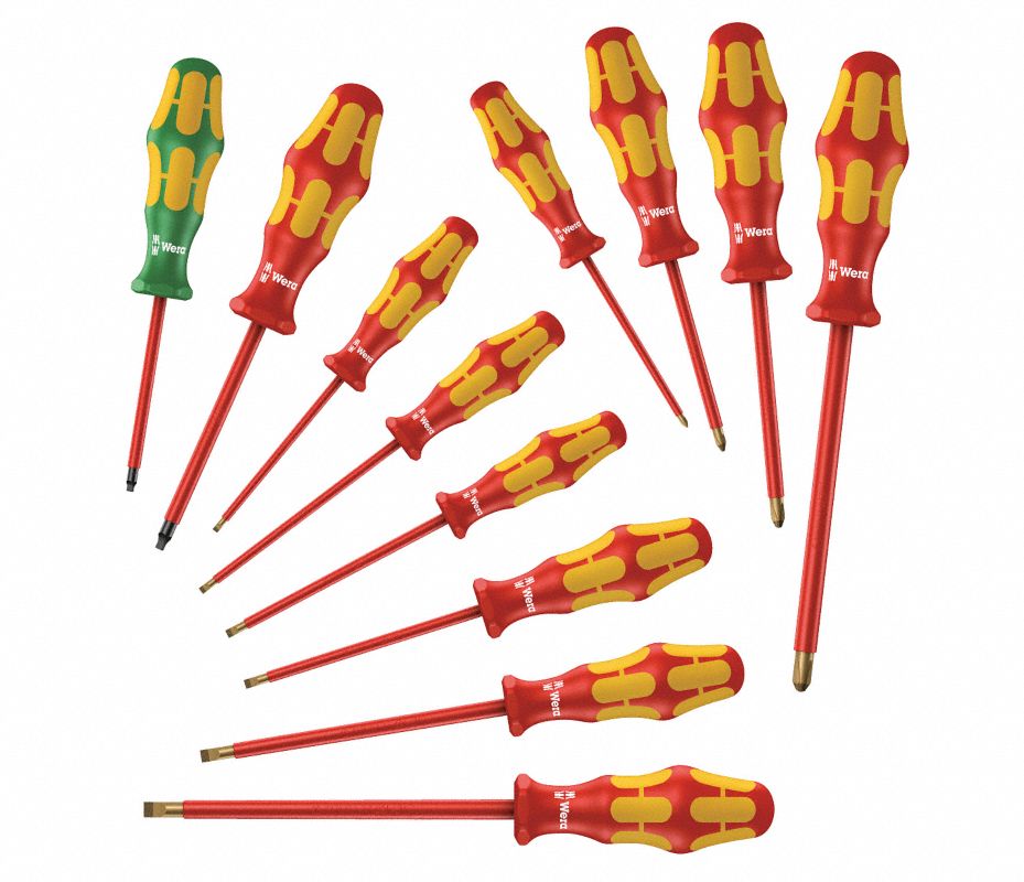 WERA Juego de Desarmadores Aislados Aislado 12 piezas - 45J369 ...