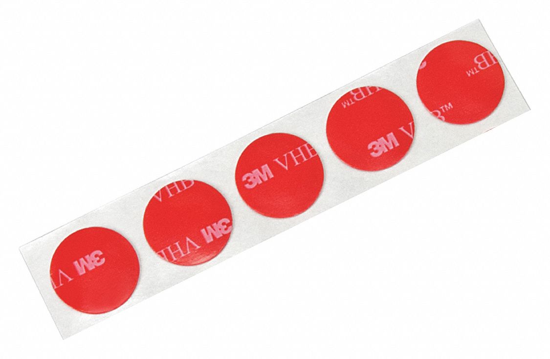 3M DOUBLE-SIDED FOAM TAPE, VHB 4905, 1½ IN DIAMETER, 1/32 IN THICK ...