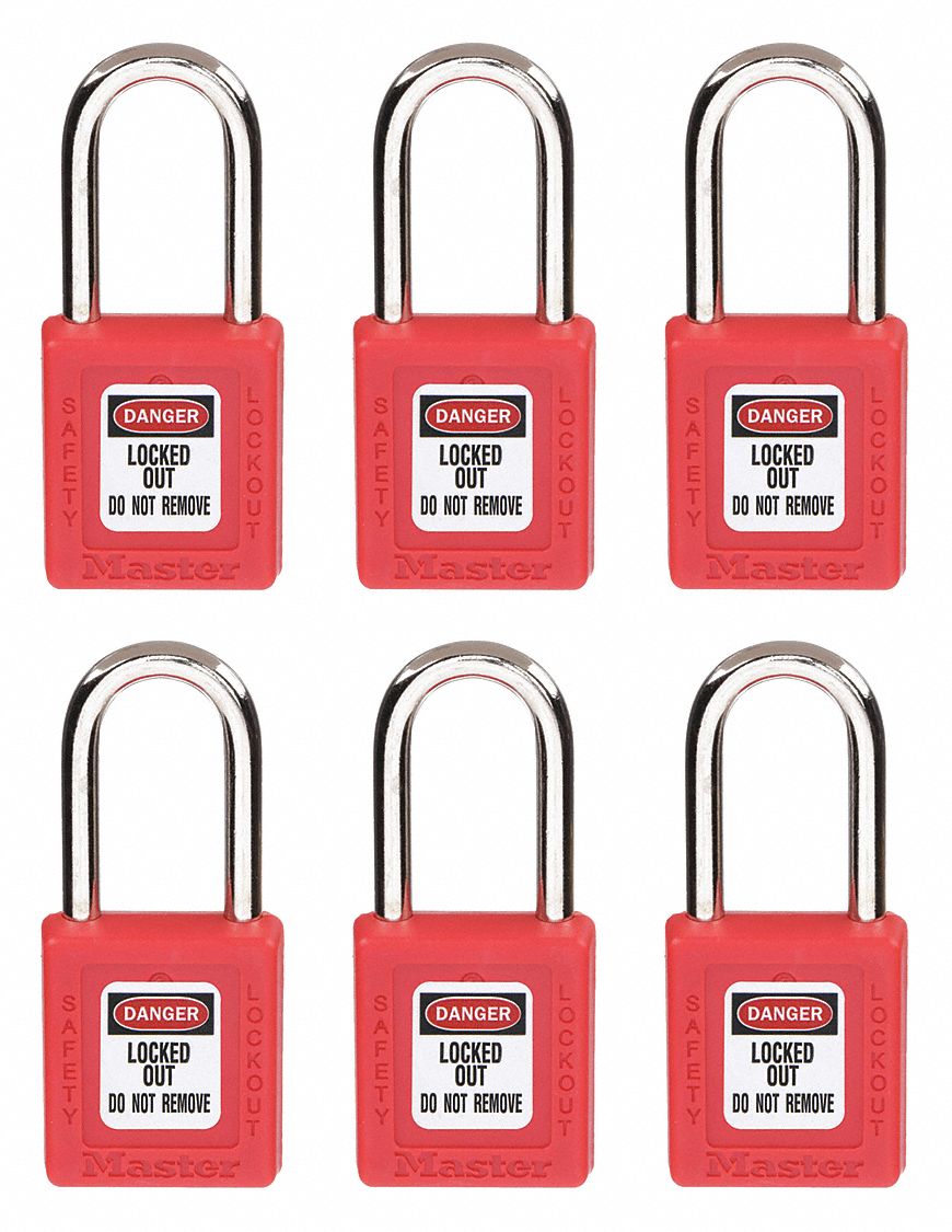 MASTER LOCK, Keyed Different, Thermoplastic, Lockout Padlock - 45JC64 ...