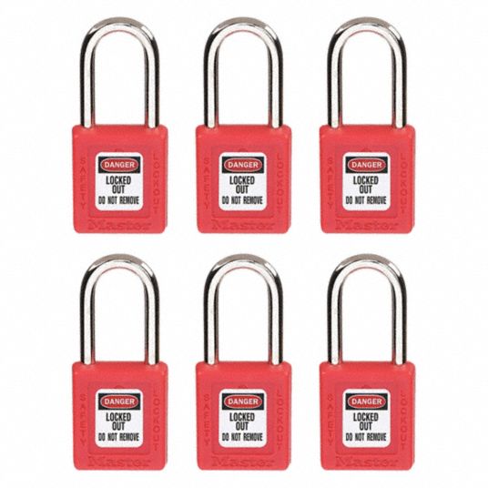 MASTER LOCK, Keyed Different, Thermoplastic, Lockout Padlock - 45JC64 ...