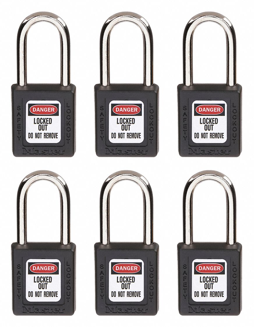 MASTER LOCK, Keyed Different, Thermoplastic, Lockout Padlock - 45JC69 ...