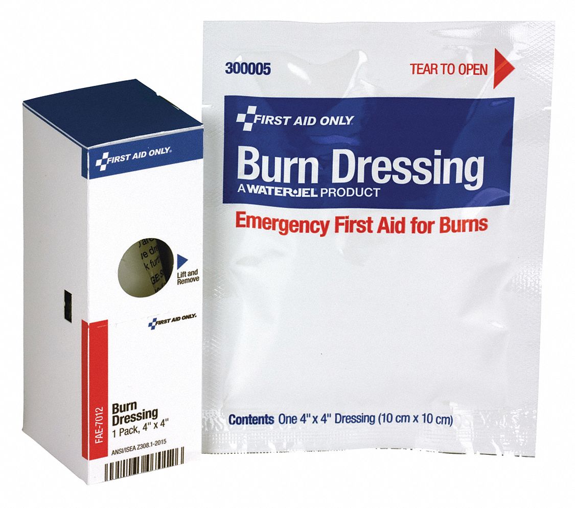FIRST AID ONLY, 4 in Dressing Lg, 4 in Dressing Wd, First Aid Kit ...