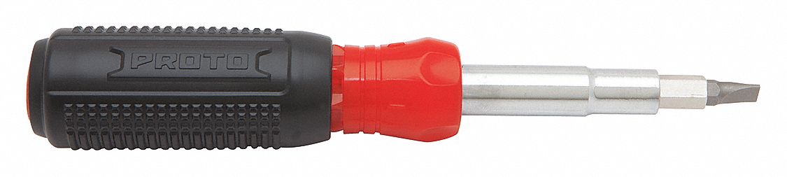 PROTO, Phillips/Slotted/Square/Torx Tip, #1/#10/1/4 in/#15/#2 Tip Size ...