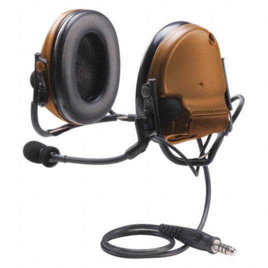 3M, Behind-the-Neck Earmuff, 22 dB NRR, Headset - 45JU73|MT17H682BB-47 ...
