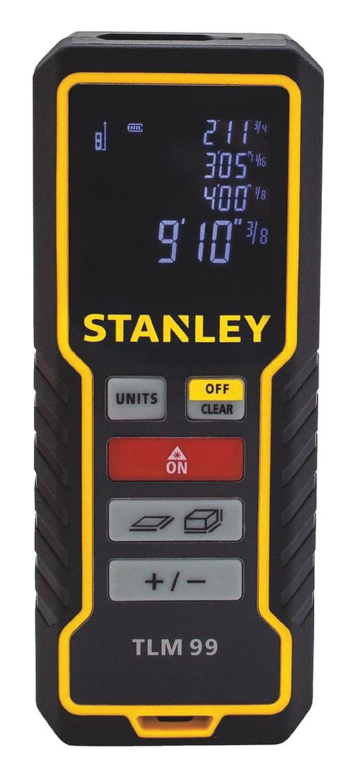 STANLEY Laser Distance Meter, Indoor, Outdoor, Maximum Measuring ...