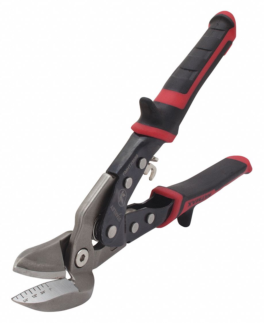 STANLEY Offset Cut Snip, 9 5/8 in, 18 Cold Rolled Steel/22 Stainless ...