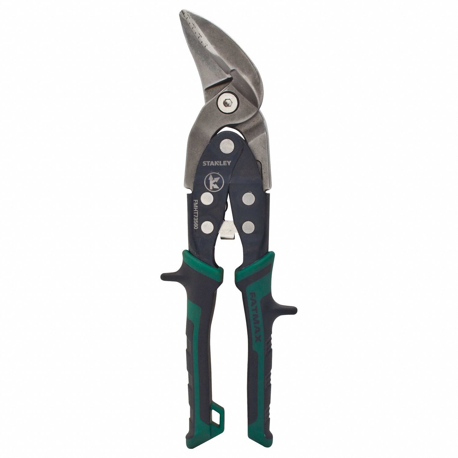 STANLEY Cut Snip: Right, 9 1/2 in Overall Lg, 1 1/4 in Cutting Lg ...