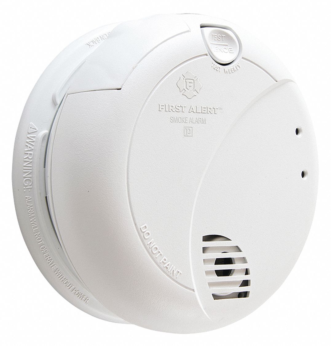 FIRST ALERT, Hardwired, Battery Backup, Smoke Alarm - 45JZ77|7010B ...