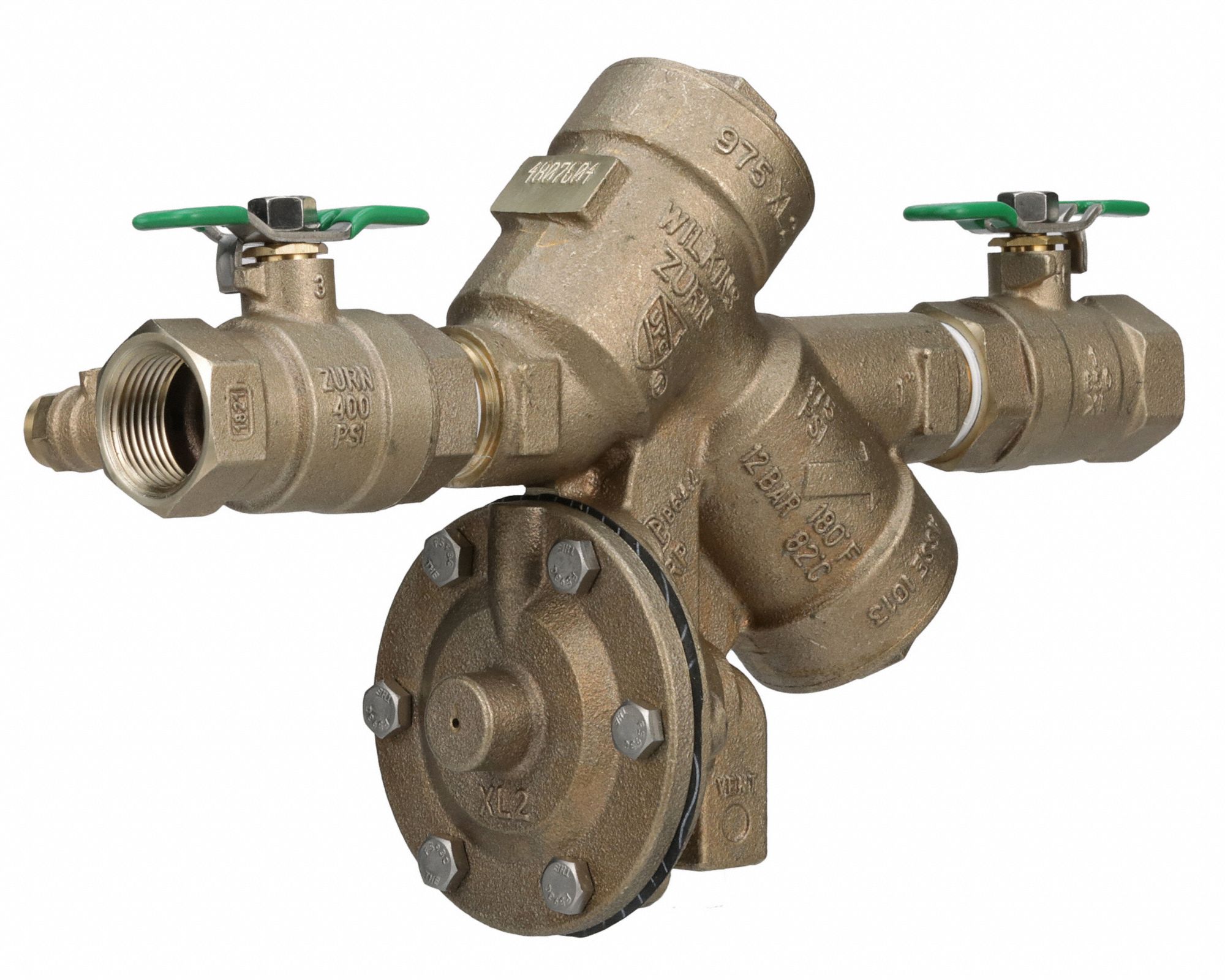 ZURN WILKINS Reduced Pressure Zone Backflow Preventer: Wilkins 975XL2 ...