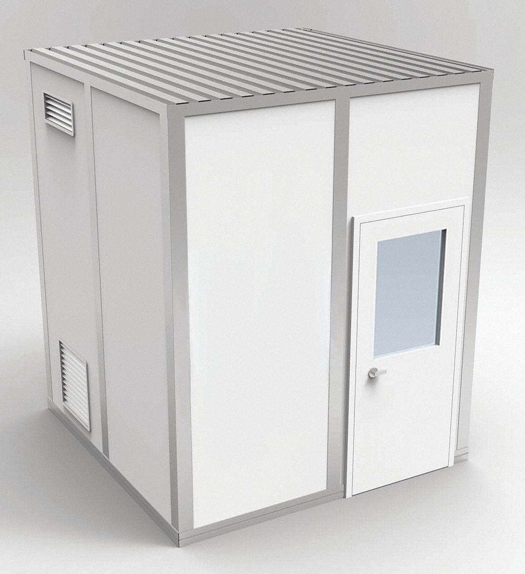 PORTA-FAB, 8 ft x 8 ft x 10 ft, 64 sq ft Int Area, Modular Cleanroom ...
