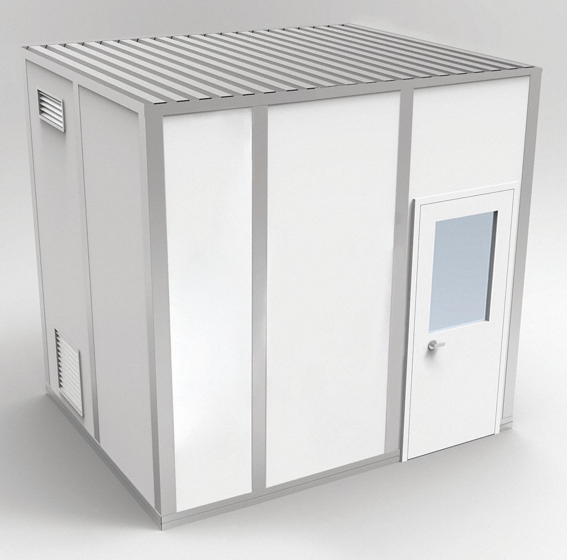 PORTA-FAB, 10 ft x 8 ft x 10 ft, 80 sq ft Int Area, Modular Cleanroom ...