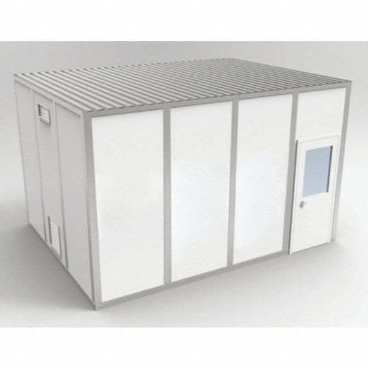 PORTA-FAB, 16 ft x 12 ft x 10 ft, 192 sq ft Int Area, Modular Cleanroom ...