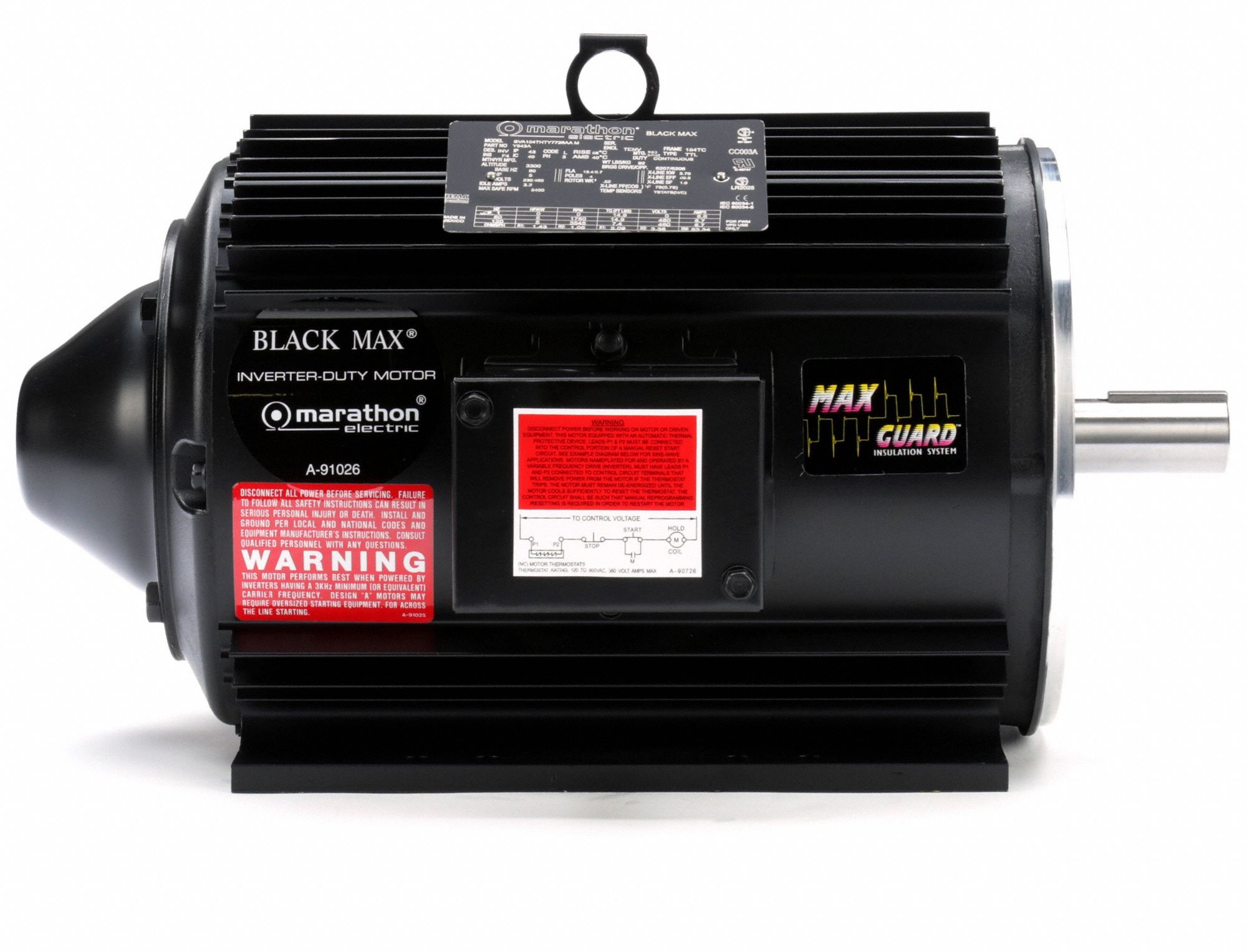 MARATHON MOTORS Vector Motor: Totally Enclosed Nonventilated, Rigid ...