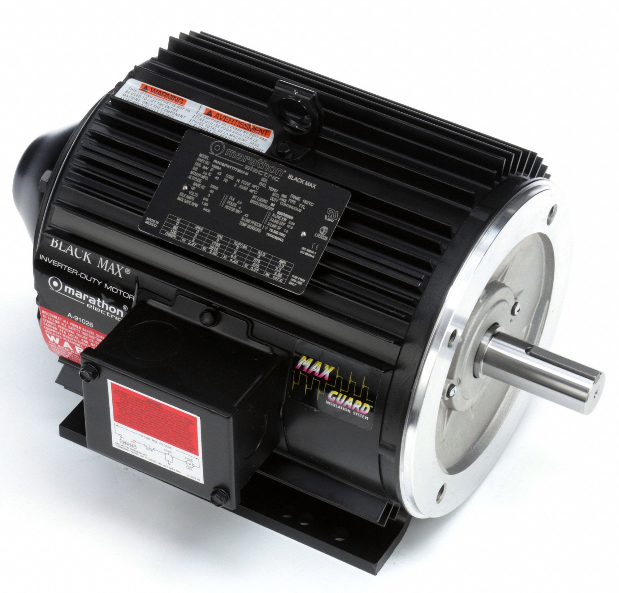 MARATHON MOTORS Vector Motor: Totally Enclosed Nonventilated, Rigid ...