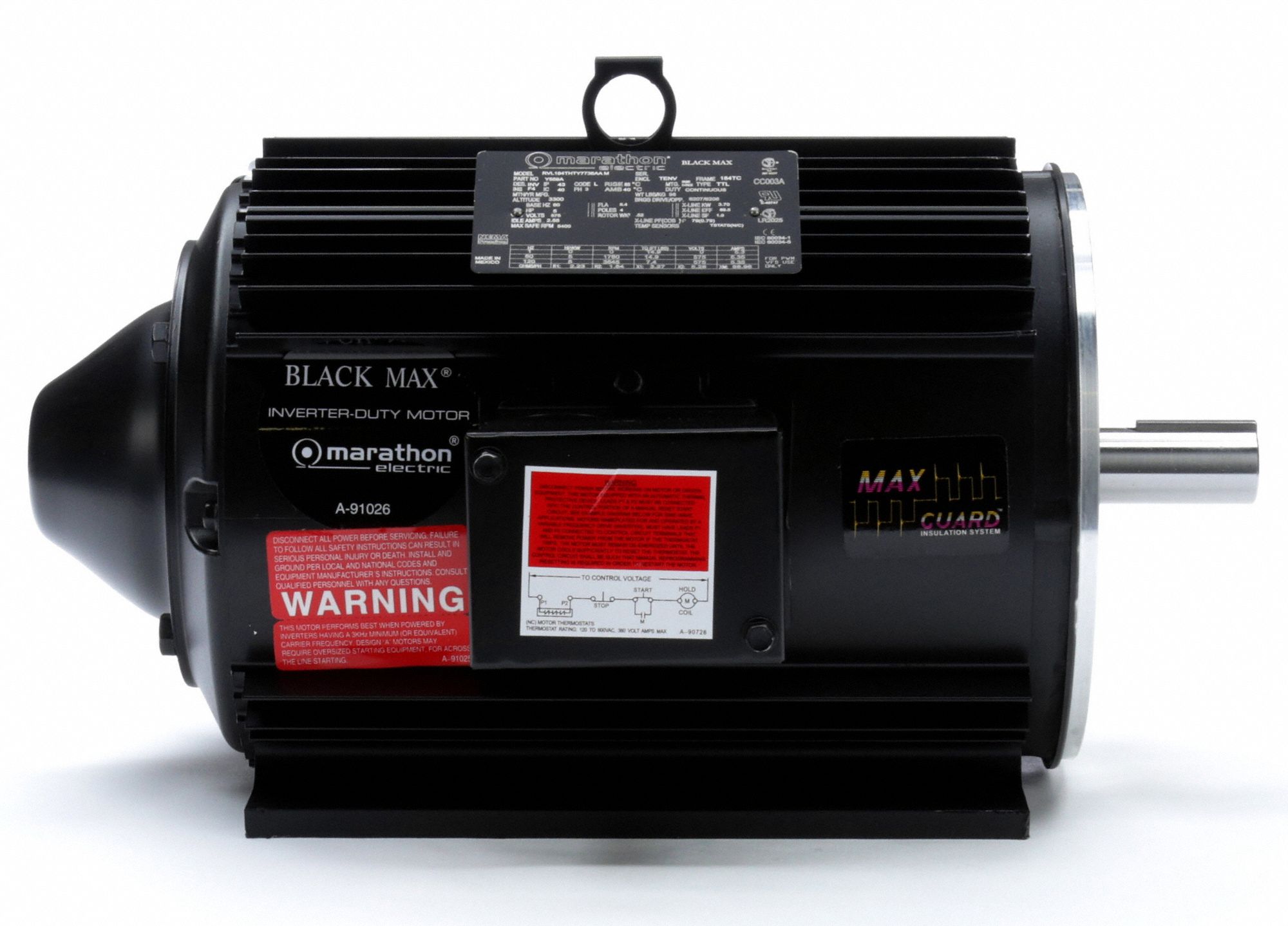 MARATHON MOTORS Vector Motor: Totally Enclosed Nonventilated, Rigid ...