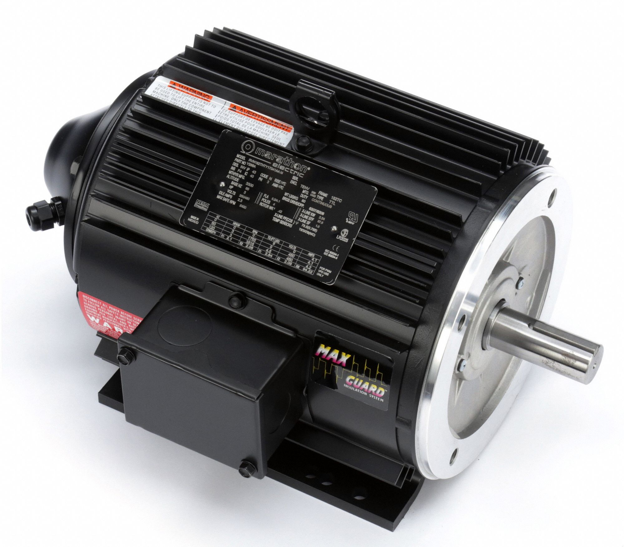MARATHON MOTORS Vector Motor: Totally Enclosed Nonventilated, Rigid ...