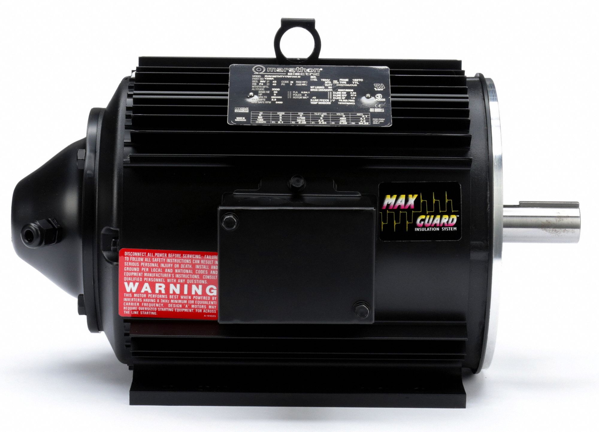 MARATHON MOTORS Vector Motor: Totally Enclosed Nonventilated, Rigid ...
