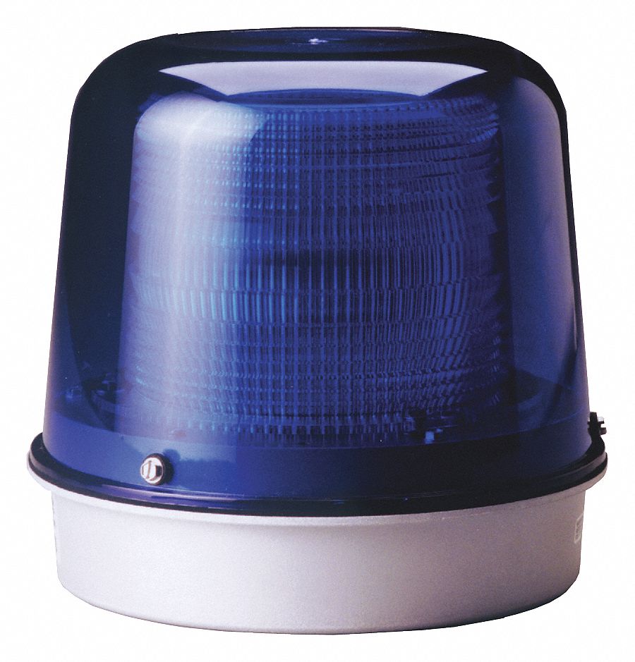 Strobe, Color Blue, Aluminum/Plastic Material, 120V AC Voltage - Grainger