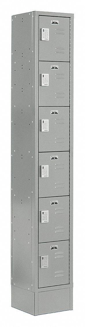 LOCKUP, 12 in x 18 in x 82 in, 6 Tiers, Box Locker - 45KH29|LUPE-1W6T ...