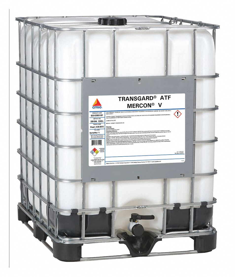 CITGO Automatic Transmission Fluid, Red, Tote - 45KJ31|633122001107 ...