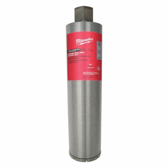 MILWAUKEE, 2 in Core Dia, 15 in Max Drilling Dp, Coring Bit - 45KN44|48 ...