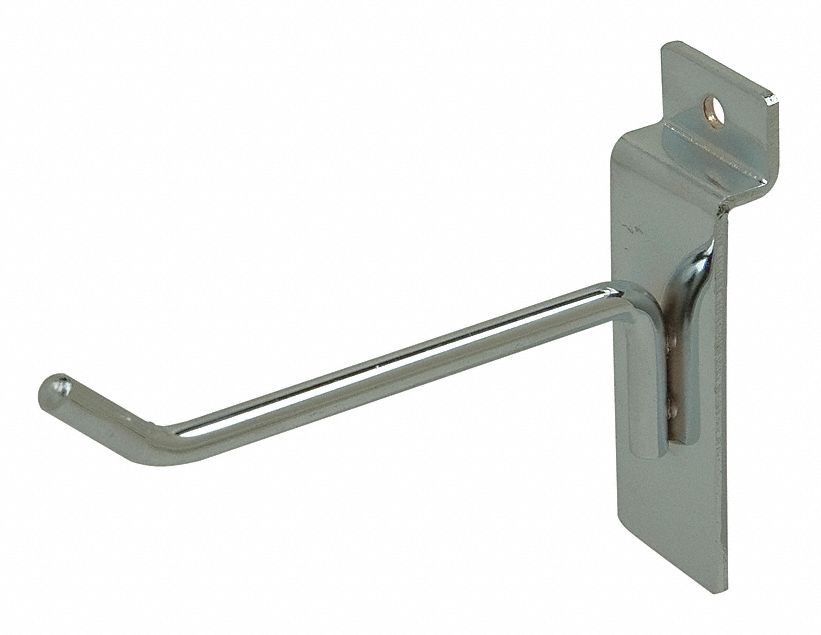 ECONOCO Hook: 1/4 in x 4 in x 1/4 in, 25 lb Load Capacity, Steel ...