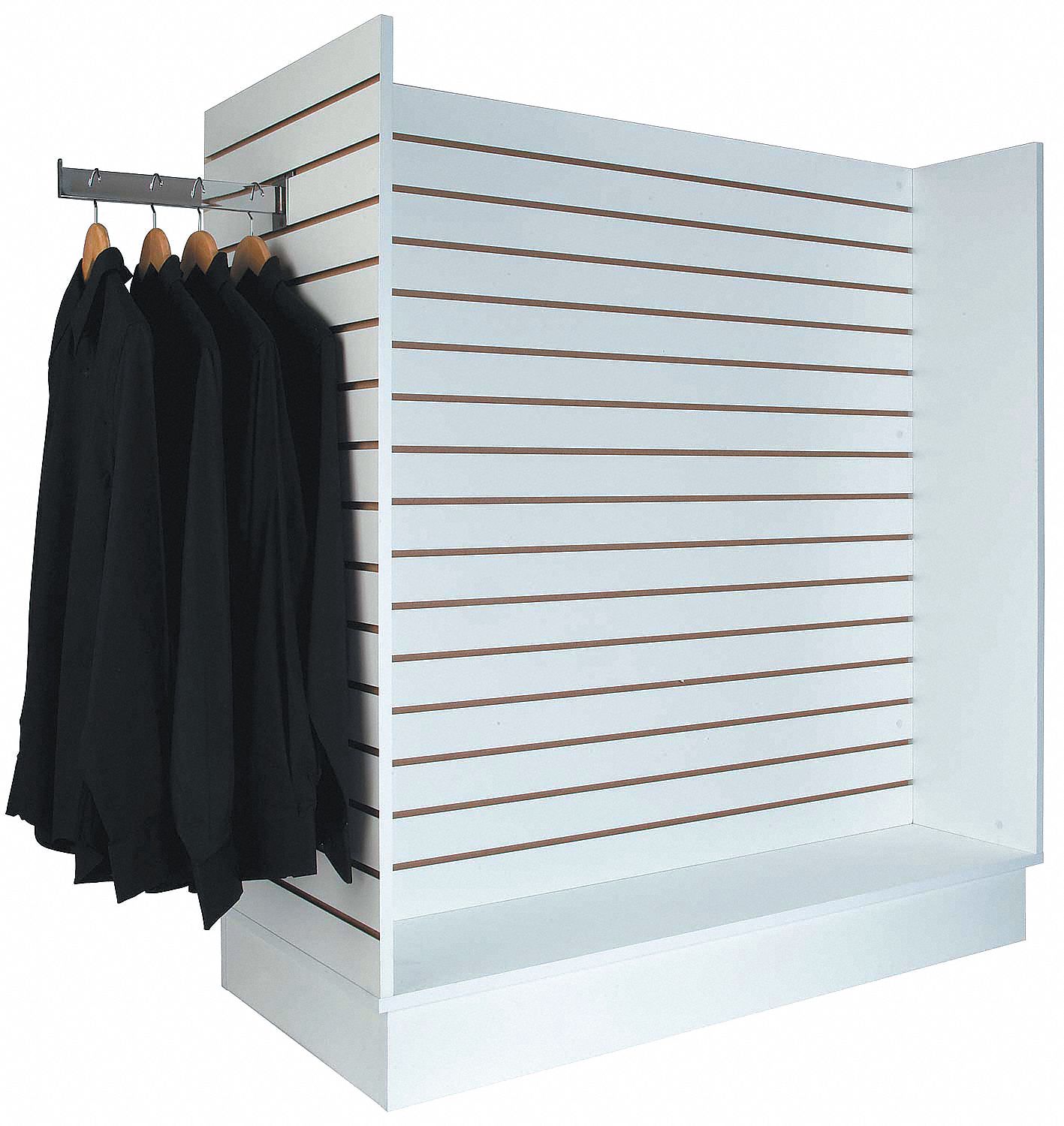 ECONOCO, 48 in x 24 in x 54 in, 4 Panels, Gondola Slatwall Merchandiser ...