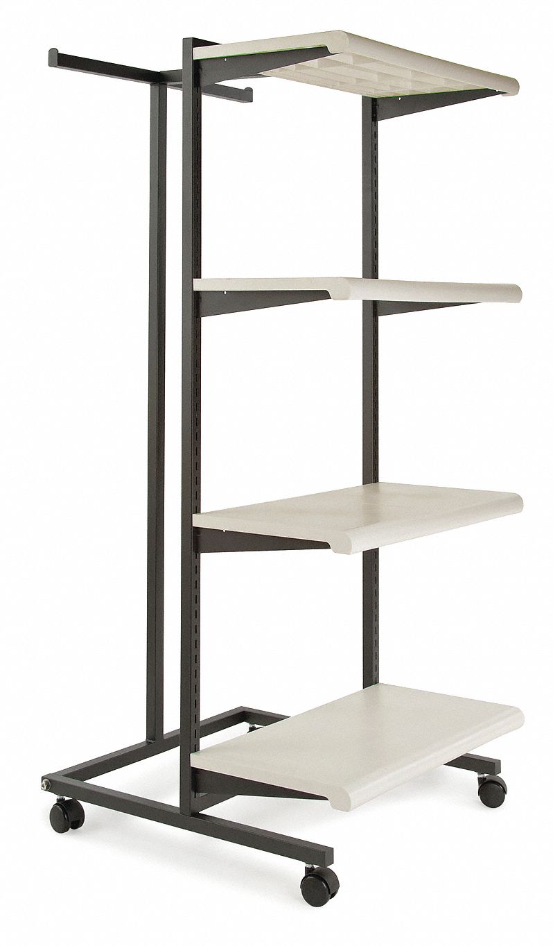 ECONOCO, 24 in x 27 in, 58 in Overall Ht, Single Frame with Shelves ...