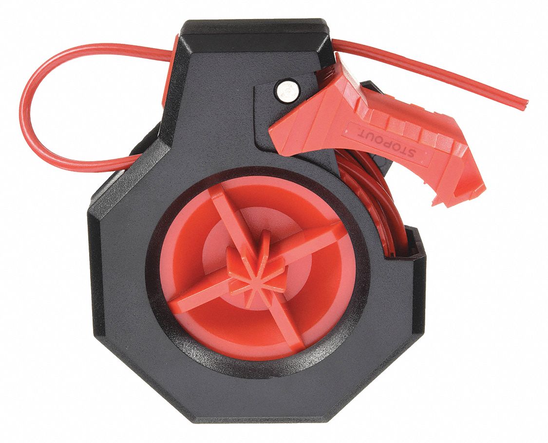 Cable Lockout, Nylon, 6 ft, Grip-Cinching Cable Lockout Style - Grainger