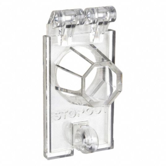 Toggle Switch Lockout, Clear, 9/32 in Padlock Shackle Max. Dia ...