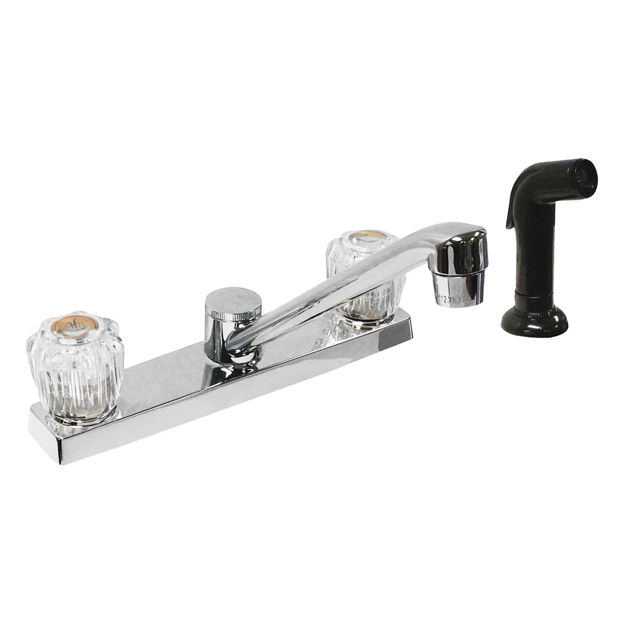 DOMINION FAUCETS, Silver, Plastic, Low Arc Kitchen Faucet - 45L017|77 ...