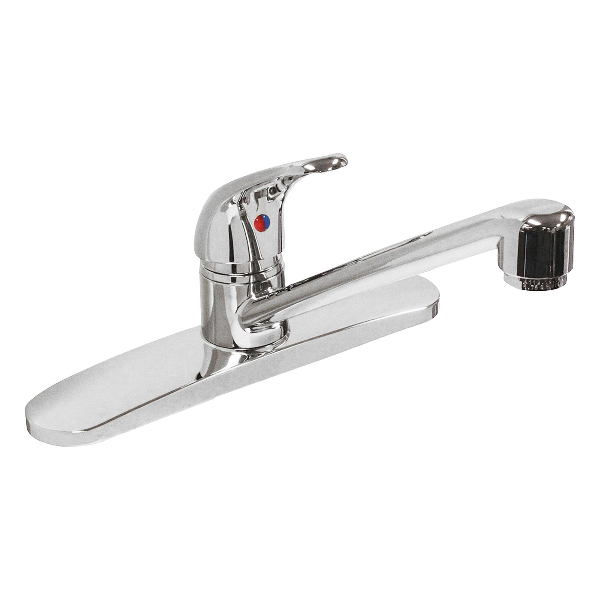 DOMINION FAUCETS, Silver, Cast Brass, Low Arc Kitchen Faucet - 45L019 ...