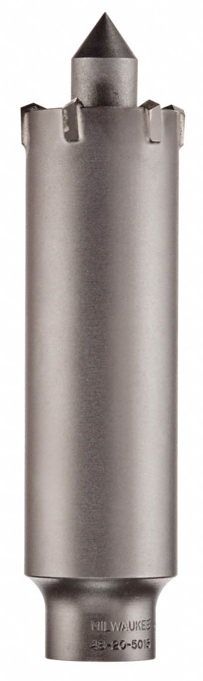 MILWAUKEE, SDS Plus Shank, 1 1/4 in Core Dia, Core Center Bit - 45L404 ...
