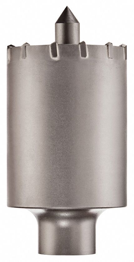MILWAUKEE, SDS Plus Shank, 2 1/2 in Core Dia, Core Center Bit - 45L409 ...