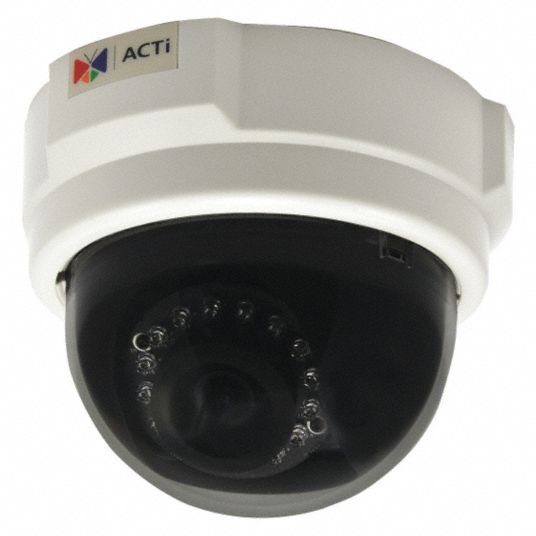ACTI, Dome, Fixed, IP Camera - 45LL57|D55 - Grainger