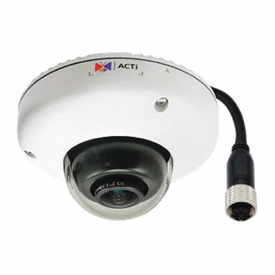 ACTI, Fisheye, Fixed, IP Camera - 45LM22|E921M - Grainger