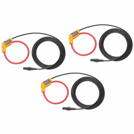FLUKE, CAT III 1000V/CAT IV 600V, 1,500 A Max. AC Current, Flexible ...
