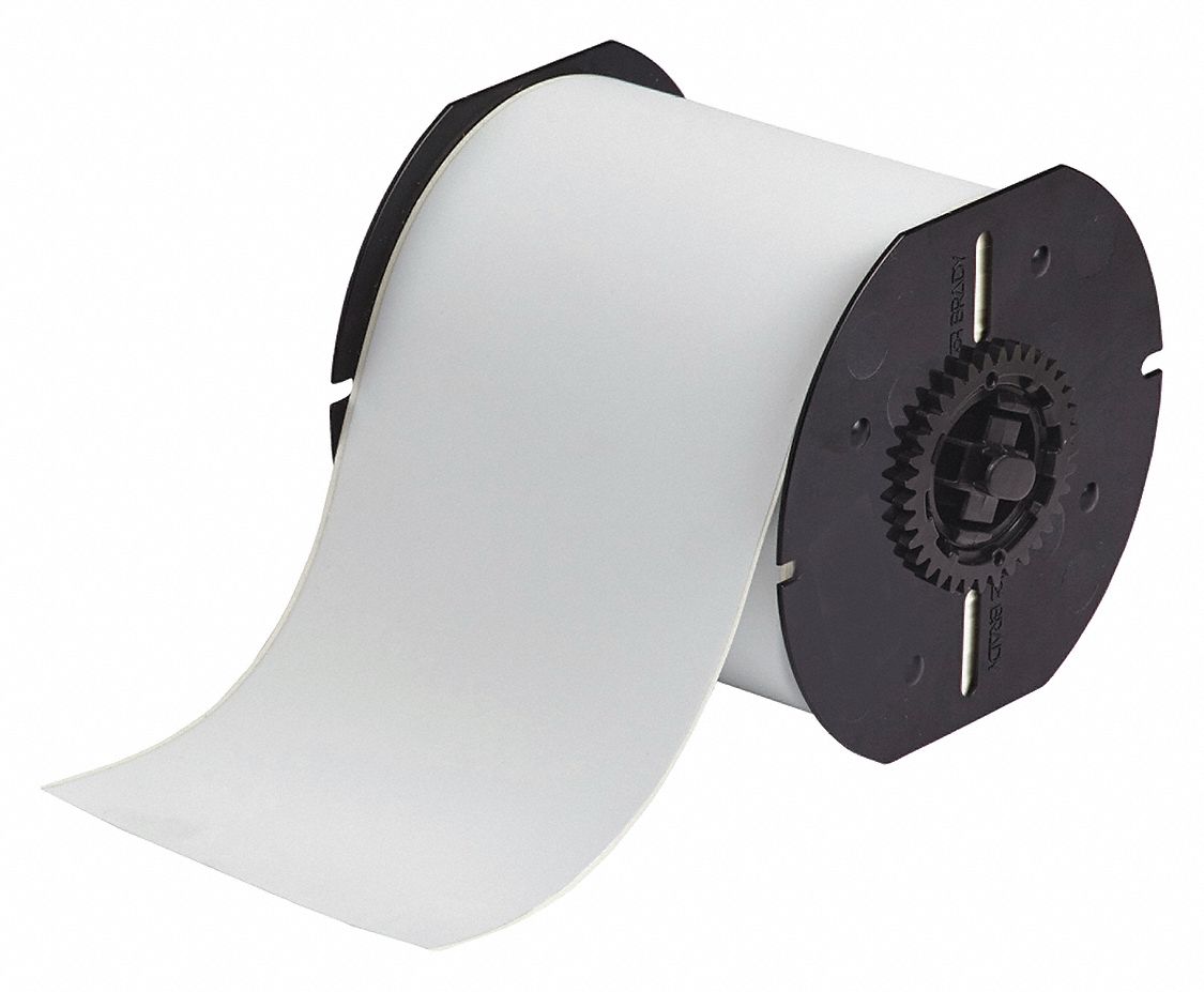 4 in x 130 ft, Polyester, Continuous Label Roll - 45LT11|B30C-4000-428 ...