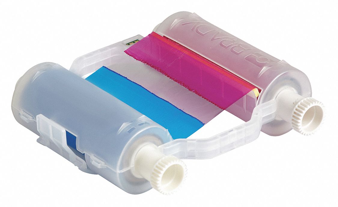 4 5/16 in x 200 ft, Black/Cyan/Magenta/Yellow, Label Printer Ribbon ...