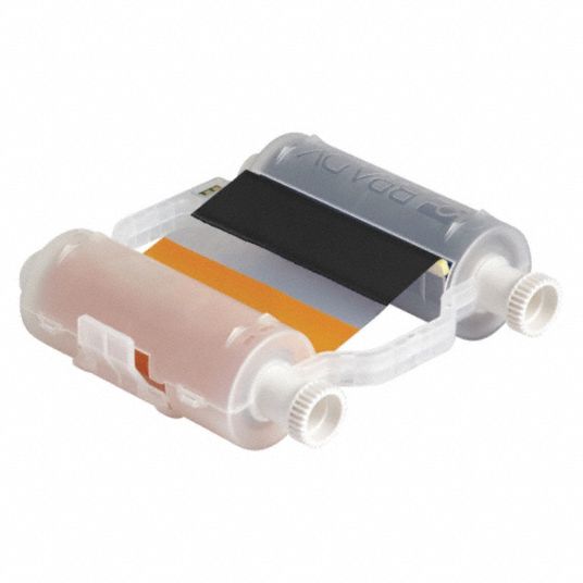 4 21/64 in x 200 ft, Black/Orange, Two-Color Printer Ribbon - 45LT31 ...