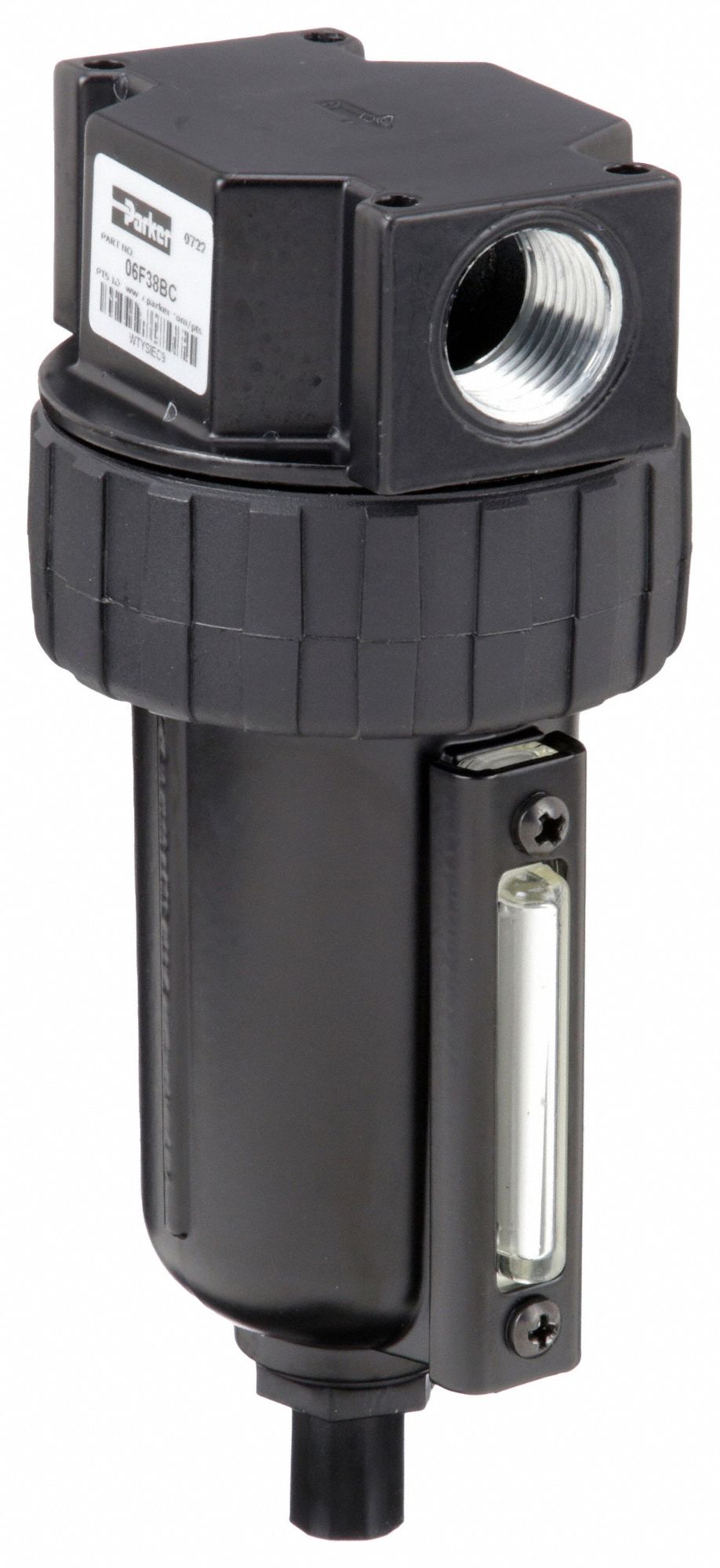 PARKER Compressed Air Filter: Particulate, 1/2 in NPT, 5 micron, 85 cfm ...