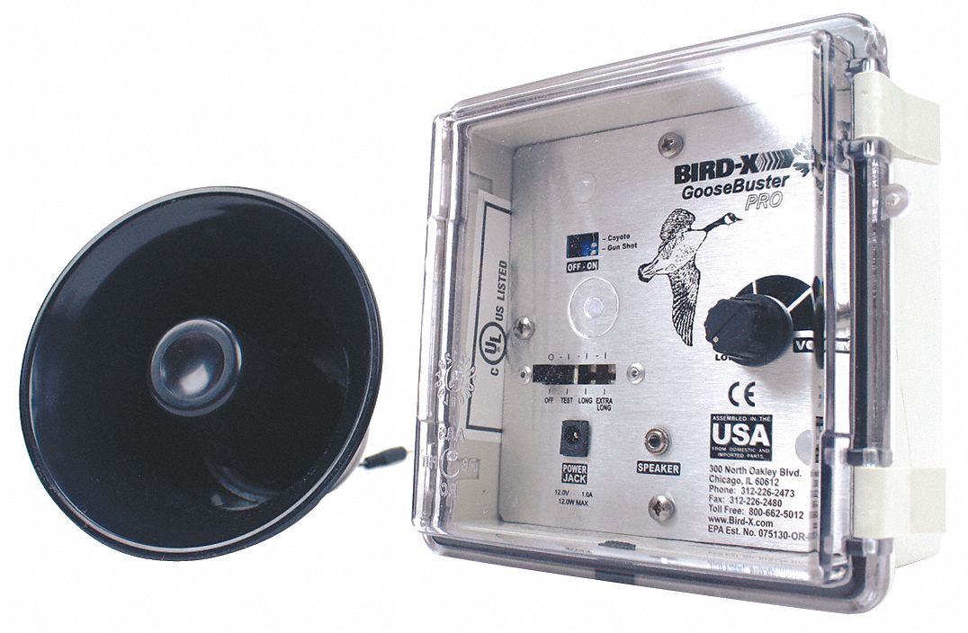 BIRD-X ELECTRONIC GOOSE REPELLER,6 H,6" L - Electronic Pest Repellers ...