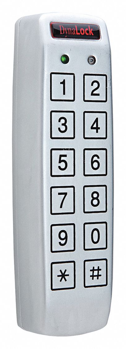 DYNALOCK, 6 in Ht, 2 in Wd, Electromagnetic Access Keypad - 45LX64|7350 ...