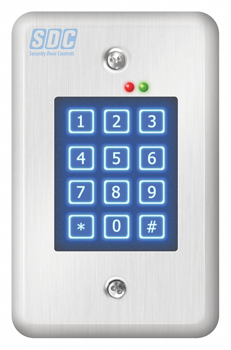 SDC, 1 1/2 in Ht, 1 1/2 in Dp, Keyless Access Control Keypad - 45LY31 ...