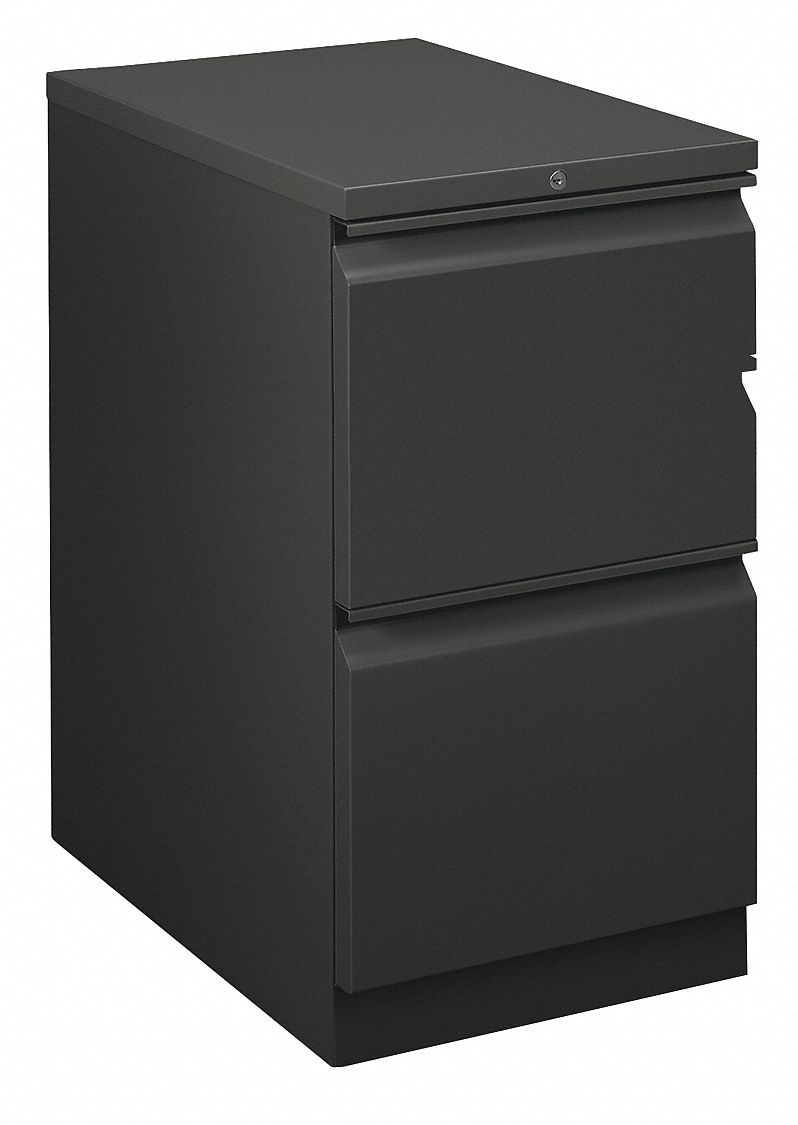 15 in, 22 57/64 in, 28 in, File Cabinet, Black - Grainger