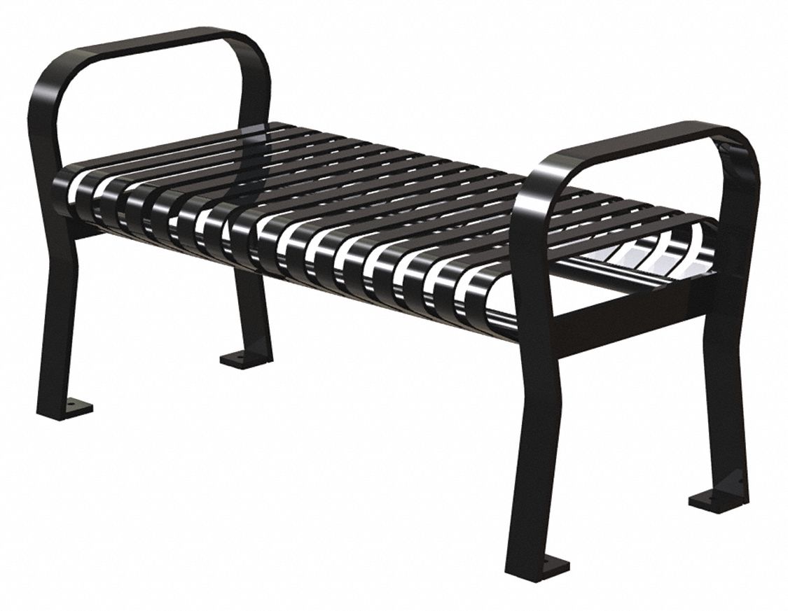 THOMAS STEELE, Carnival, 46 in Overall Lg, Outdoor Bench - 45MK12|CRF-4 ...