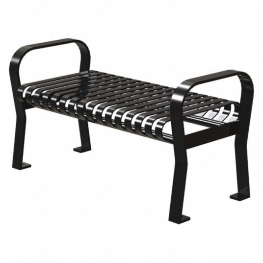THOMAS STEELE, Carnival, 46 in Overall Lg, Outdoor Bench - 45MK12|CRF-4 ...