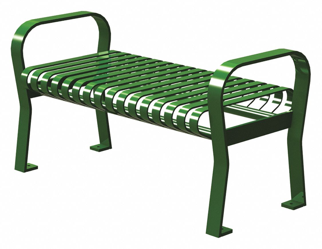 THOMAS STEELE, Carnival, 46 in Overall Lg, Outdoor Bench - 45MK13|CRF-4 ...