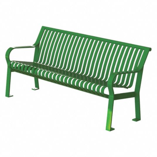 THOMAS STEELE, Carnival, 72 in Overall Lg, Outdoor Bench - 45MK16|CRB-6 ...