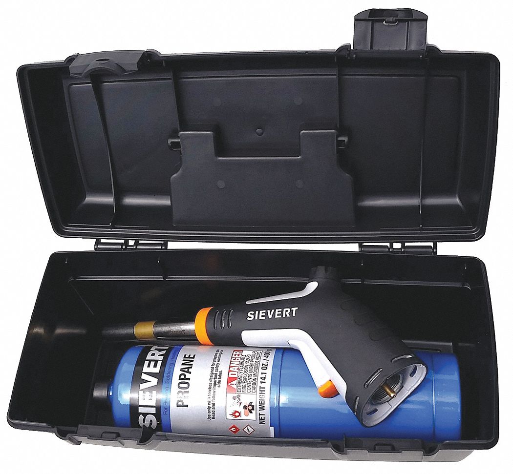 SIEVERT, Swirl Flame, Instant On-Off, Torch Kit w/ Cylinder - 45MK51 ...